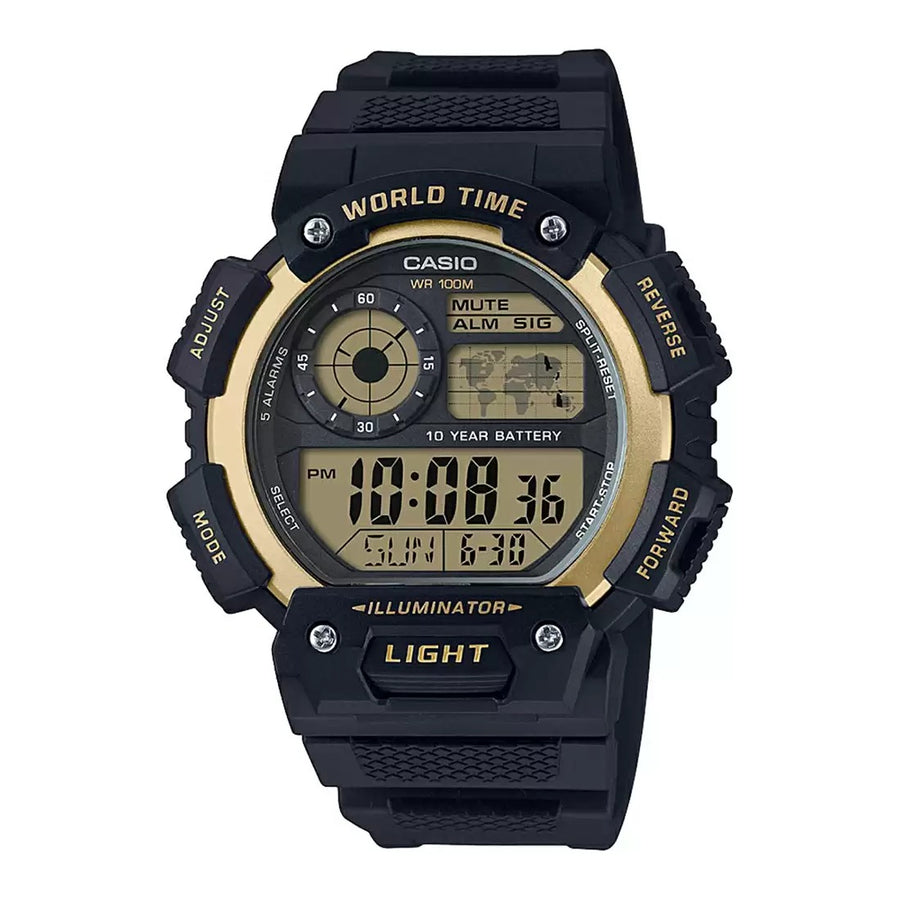 Casio Youth Black Digital Countdown Timer, AE-1400WH-9AVDF-D151 ...